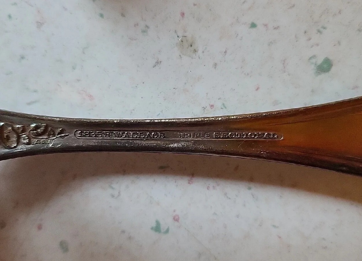 R. Wallace "Blossom" Sectional Triple Plate 18pc 1835 Flatware Service ...