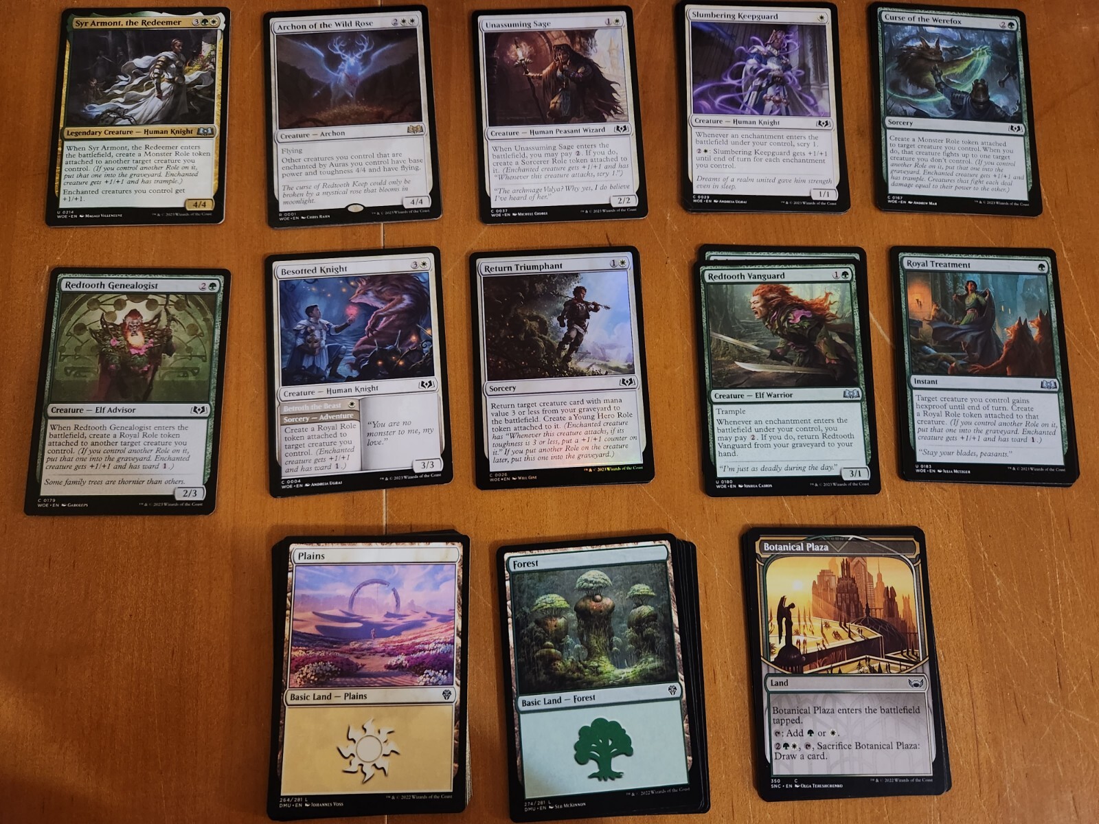 Enchanted Roles- Magic the Gathering MTG Custom Casual 60 card deck ...