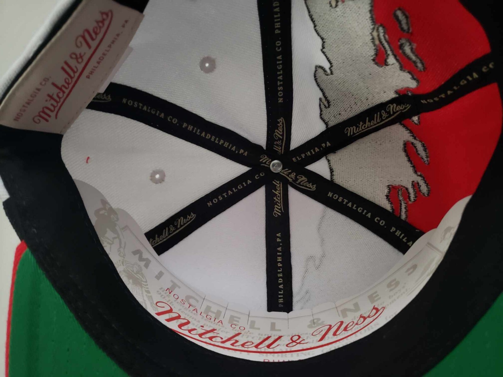 Chicago Bulls Snapback Hat Cap Color Splash Logo Mitchell Ness | eBay