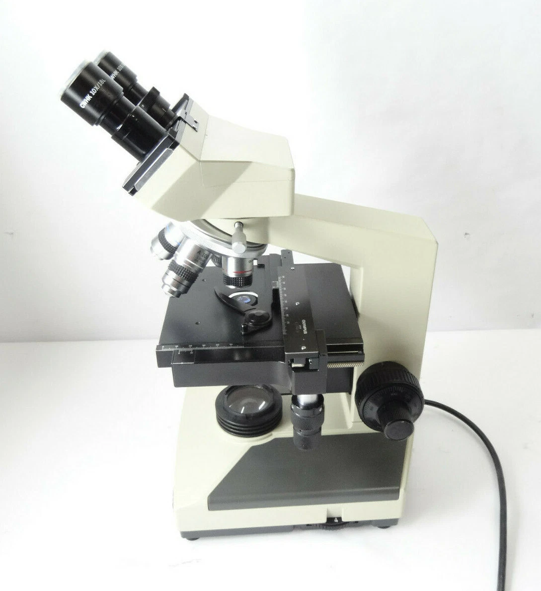 Four Compound Light Microscope With Objectives