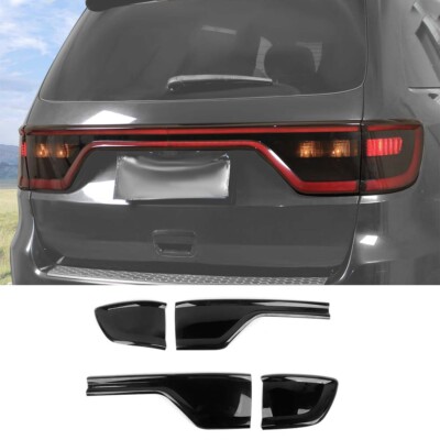 Smoked Black Rear Tail Light Lamp Decoration Cover Trim for Dodge ...