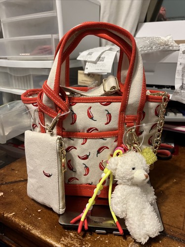 Madden Girls Tote/Crossbody Teddy Bear Jalapeño Peppers Jeweled ...