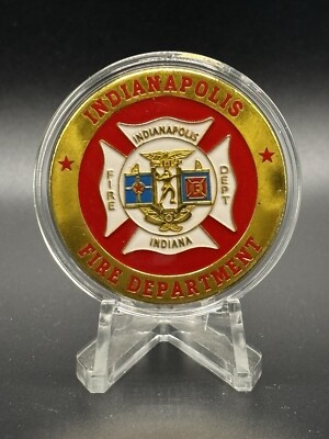 Indianapolis Fire Department, Indiana St. Florian Challenge Coin V1 | eBay