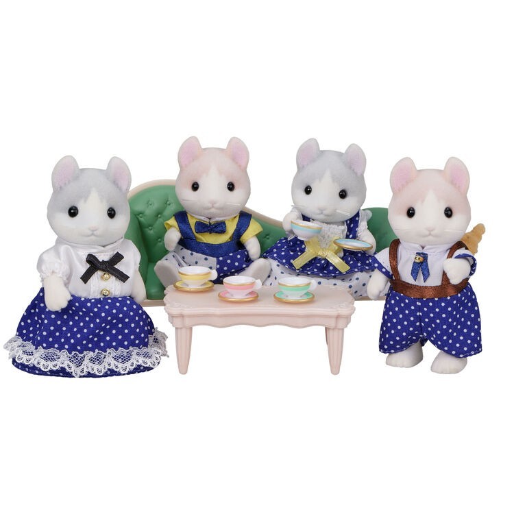 Sylvanian Families Curly ears cat Family Set Calico Critters Epoch ...