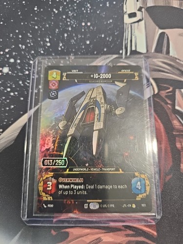 IG-2000, Assassin's Aggressor Star Wars Unlimited Serialized 013/250 | eBay