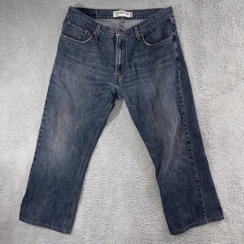 Levis 527 Jeans Mens 36x30 Low Boot-Cut Blue Medium Wash 100% Cotton | eBay