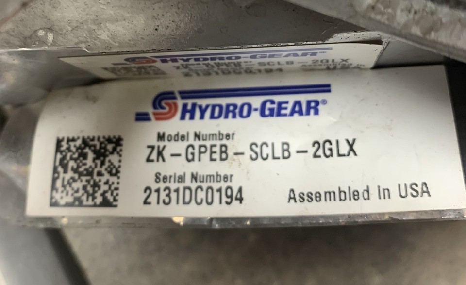 NEW HydroGear Hydrostatic Wheel Drive MODEL ZT2800 ZK-GPEB-SCLB-2GLX ...