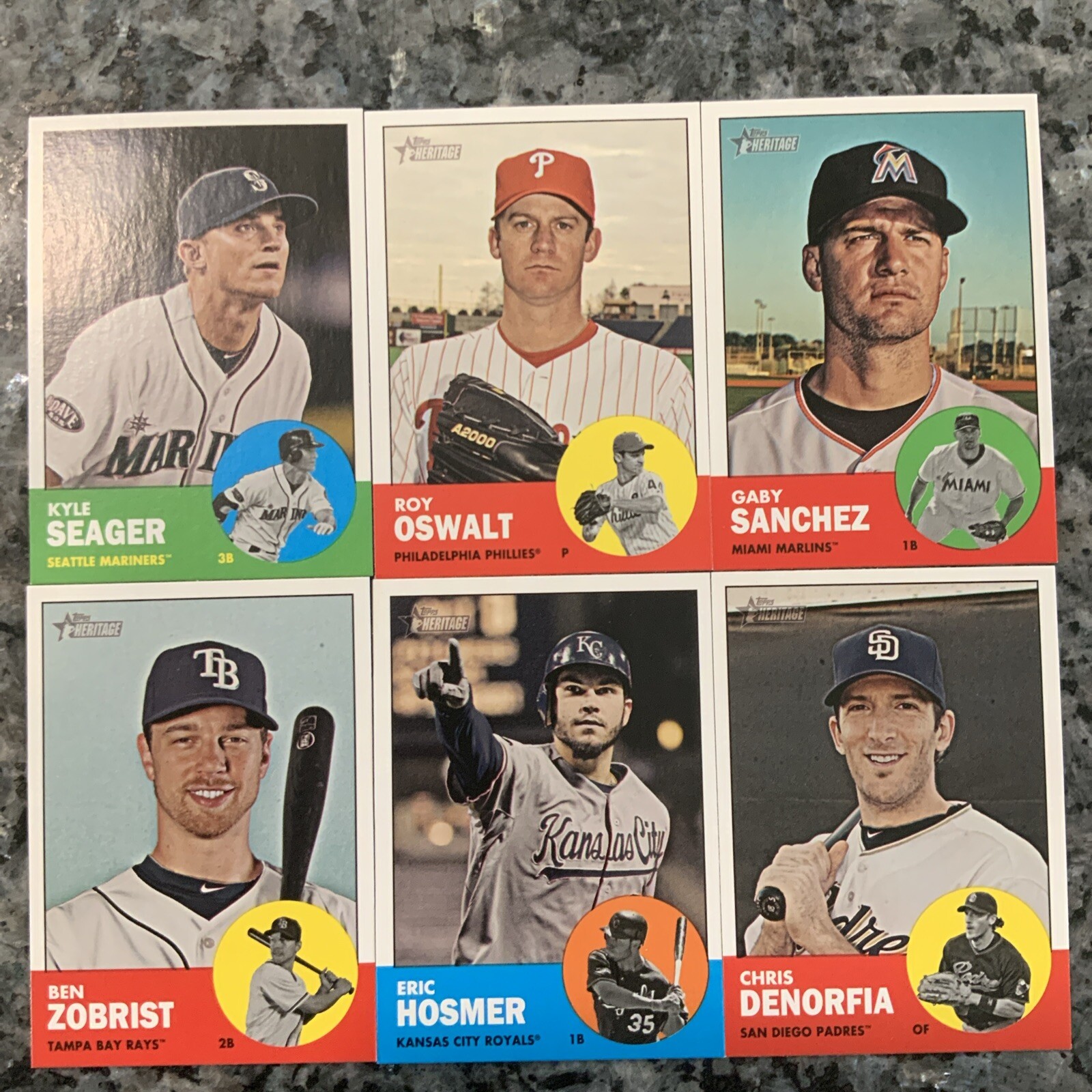 Lot of (6) Different 2012 Topps Heritage Short Print SP Baseball Cards⚾ ...