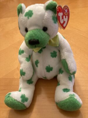 Ty Beanie Baby "Clover" DOB: March 17, 2001 St Patricks Day | eBay