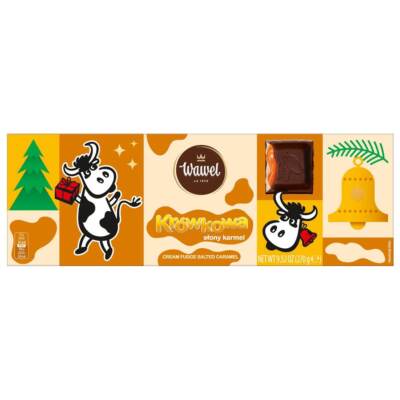 🍫 HUGE WAWEL CHOCOLATE SALTED CARAMEL FUDGE - 270G - BIG GIANT CREAM ...