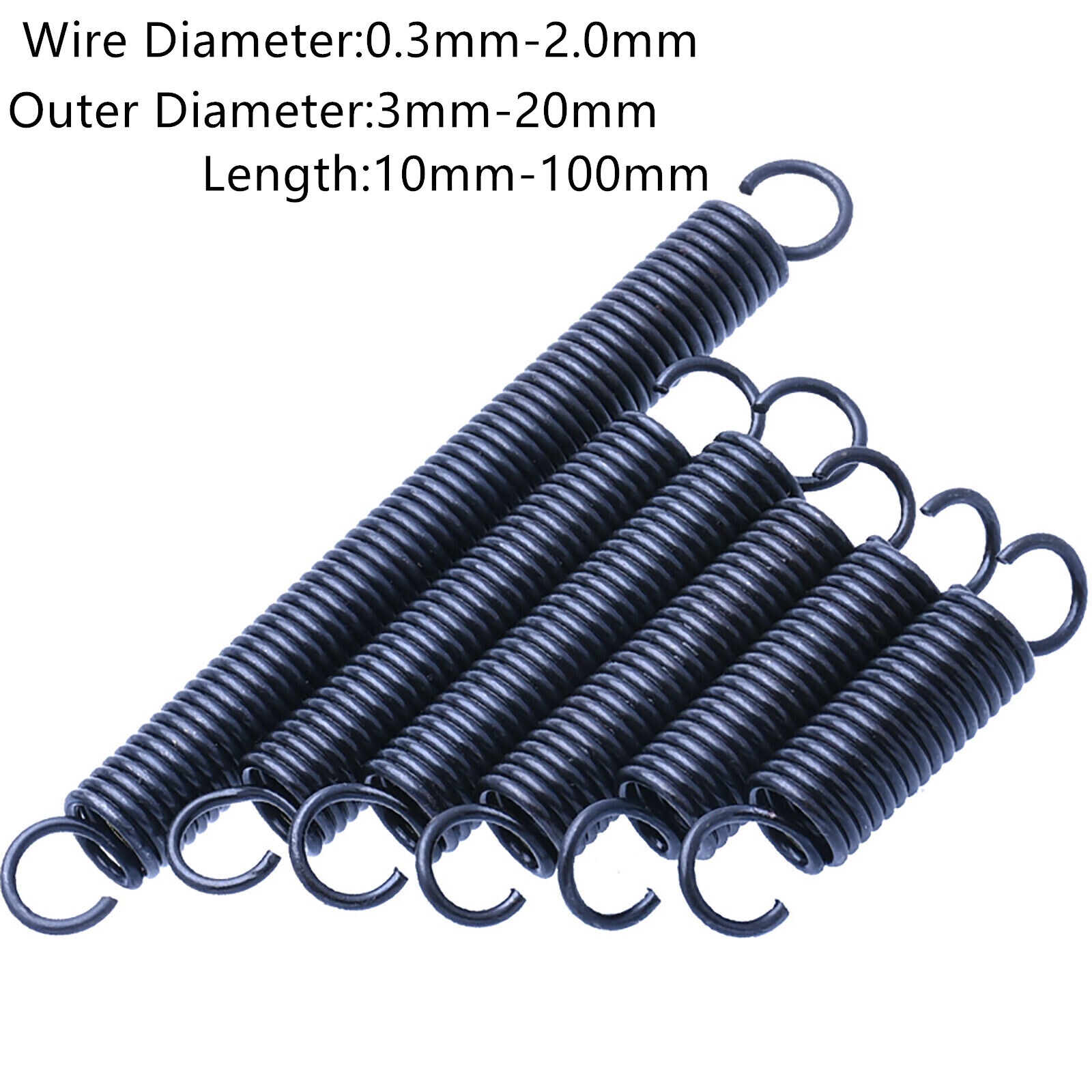 Expansion Spring Tension Extension Expanding Extending Springs Wire Dia ...