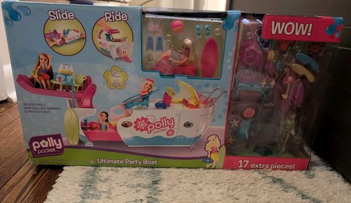 Polly Pocket Ultimate Party Boat Yacht With 17 Bonus Pieces Very Cool ...