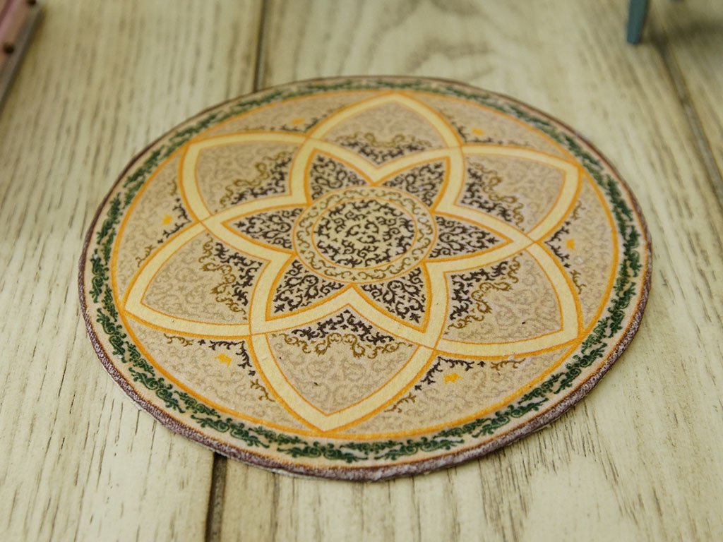 1:12 Muted Color Miniature Dollhouse Round Rug | eBay
