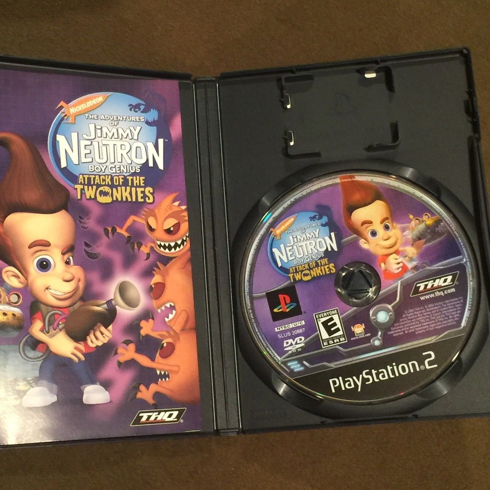 Sony PlayStation PS2 Video Game Jimmy Neutron Attack of the Twonkies ...