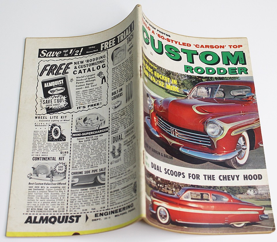 CUSTOM RODDER Magazine October 1959 Hot Rods Custom Vintage Muscle Cars ...