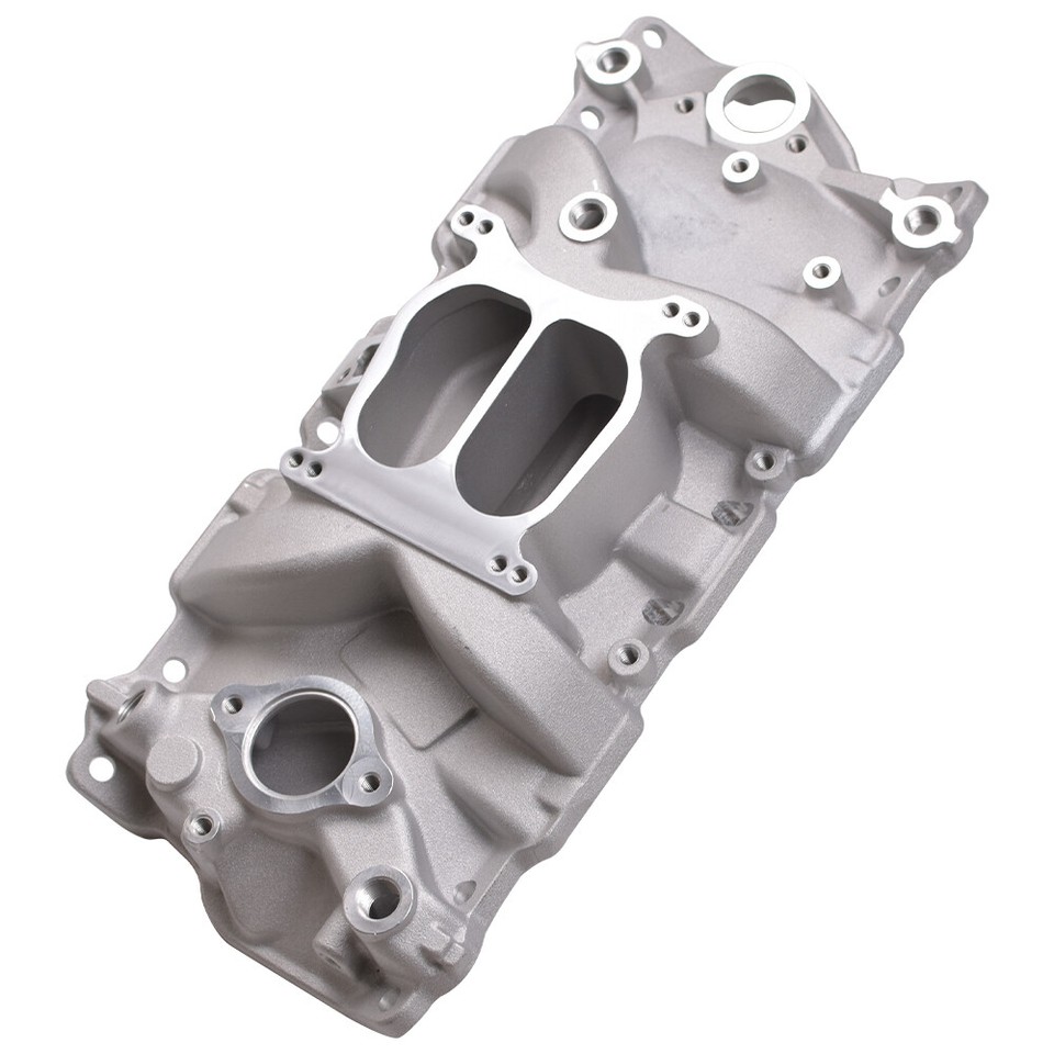 Dual Plane Carb Aluminum Intake Manifold for Chevy Small Block 305 327 ...