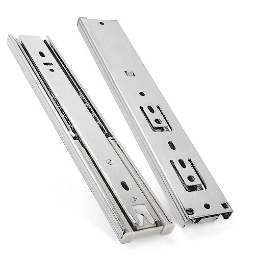 10 Inch Heavy Duty Drawer Slides 3-Section Soft Close Drawer Slides ...