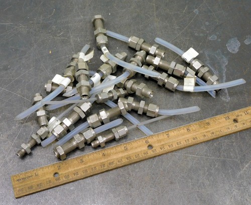 DeVilbiss / Binks Paint Spray Gun Parts Fittings Mixed Large Lot of (1. ...