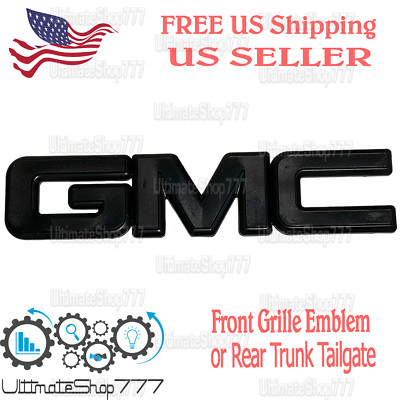 GMC BLACK Front Grille Emblem for 1999-2007 GMC Sierra 1500 2500 | eBay