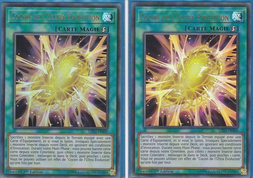 Yu-Gi-Oh! 2x Cocon de l'Ultra Evolution LED2-FR009 1ère E Ultra R ...