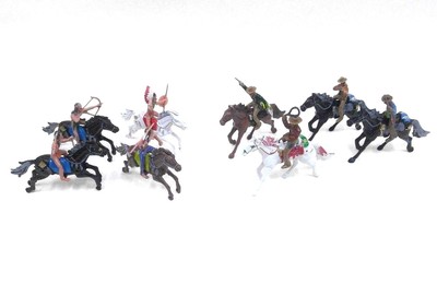 G Scale 1:25 Painted Figures Horses Western Cowboy Native for Model ...
