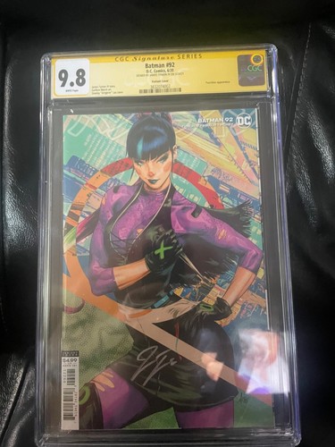 Batman #92 CGC 9.8 SS Signed by James Tynion IV;Artgerm 1st Cover App ...