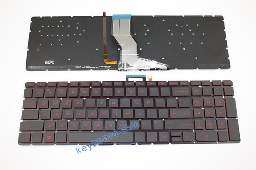 New For HP Omen 17-W 17t-w000 17t-w100 17t-w200 series US KEYBOARD red ...