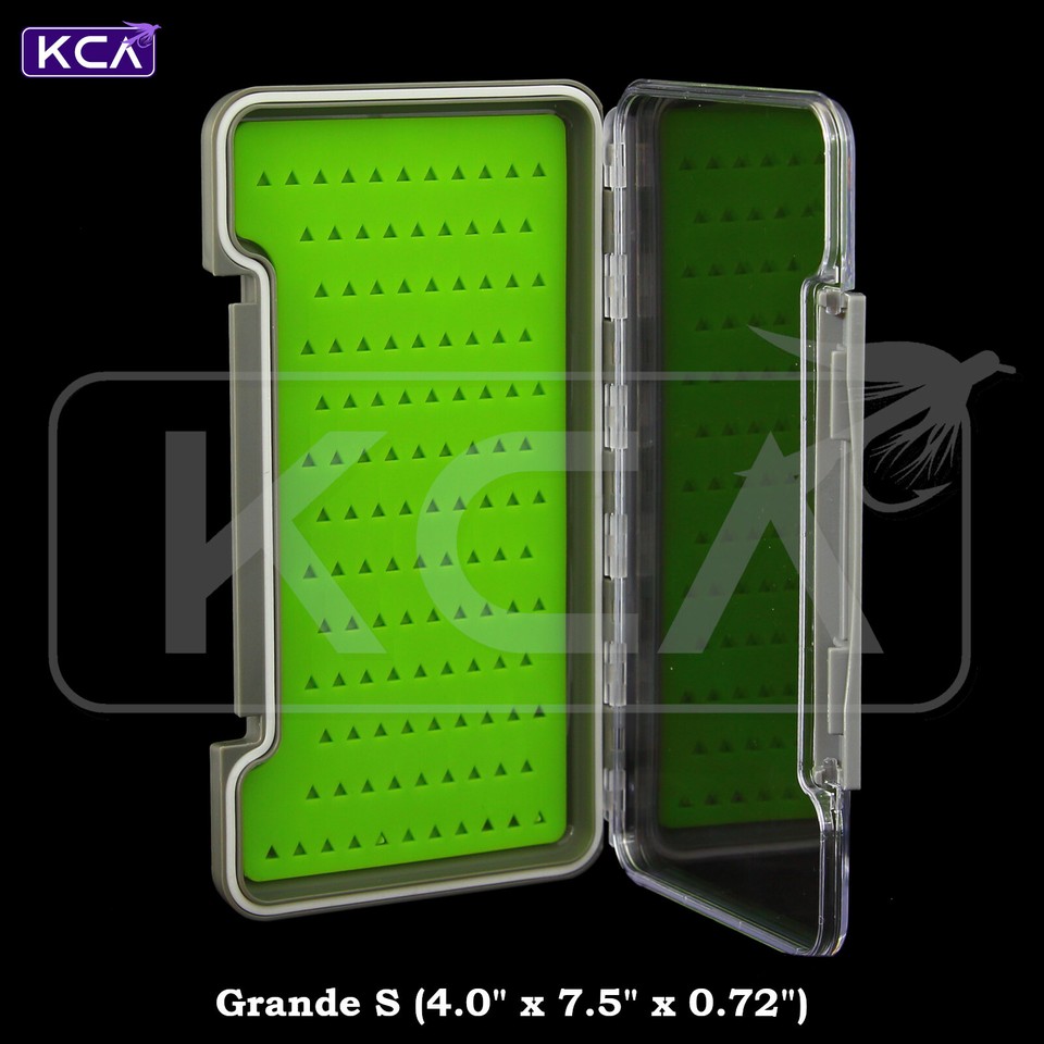 KCA Slim Fly Box, Waterproof, Clear Lid, 3 Sizes, 3 Inserts | eBay