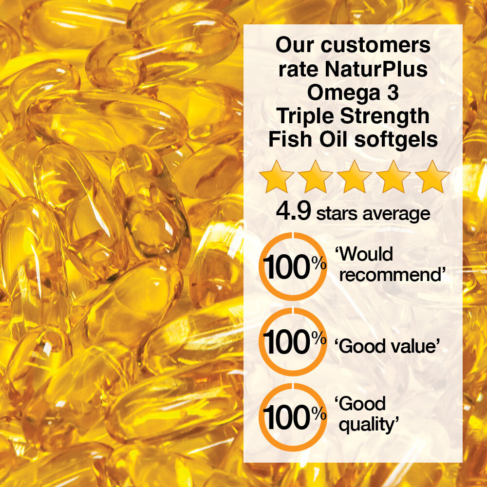 Omega 3 Fish Oil-Triple Strength-330mg EPA/220mg DHA - 365 Capsules ...