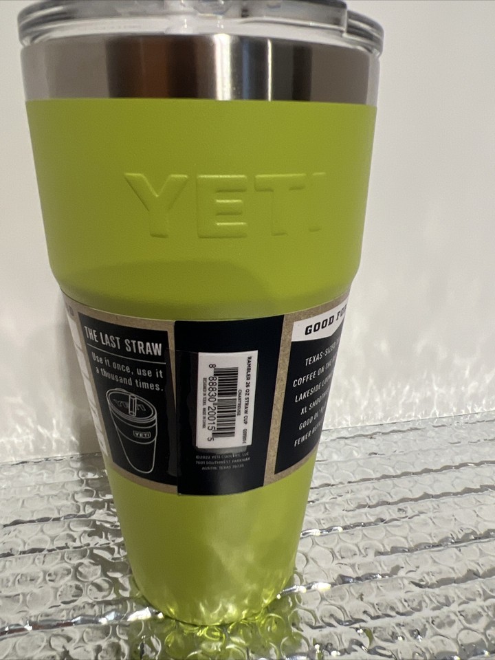 Yeti Chartreuse Rambler 26 oz Stackable Cup w/Straw Lid Brand New | eBay