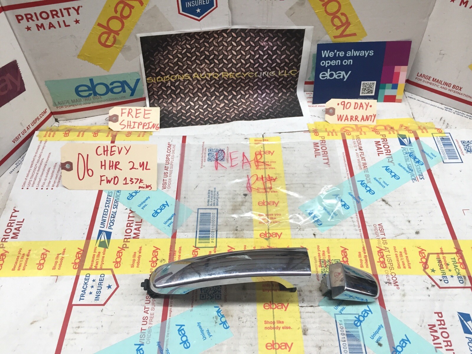 06-11 CHEVY HHR REAR RIGHT EXTERIOR DOOR HANDLE CHROME OE | eBay