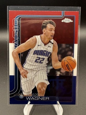 2025-26 Topps Chrome #116 Franz Wagner Red White and Blue Refractor | eBay