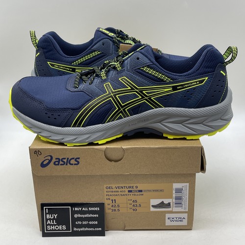 Size 11 - Asics Gel Venture 9 Peacoat Safety Yellow (1011B488-403) | eBay