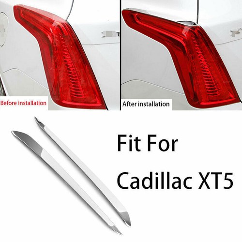 Fit For Cadillac XT5 2016-2020 Chrome Steel Rear Tail Light Lamp Strip ...