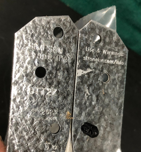 Simpson Strong-Tie DTT2Z Deck Tension Tie Lot of 2 | eBay