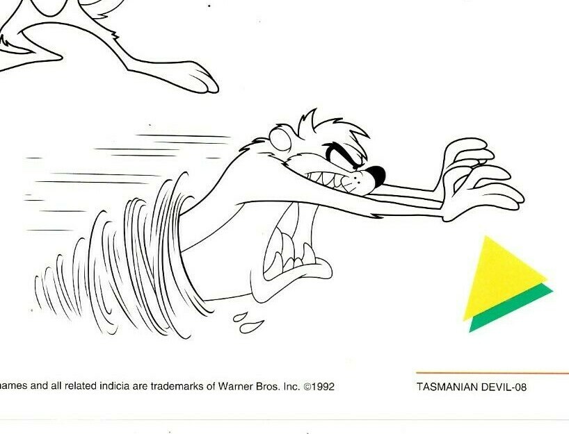 Tasmanian Devil Tornado Drawing