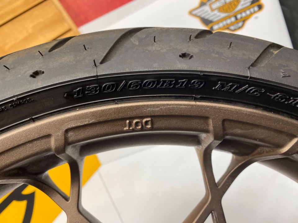 OEM H-D🔥00-24 Harley 19"in CVO Touring Front Gold Prodigy Wheel Rim ...