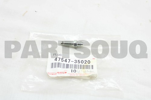 4754735020 Genuine Toyota PLUG, BLEEDER(FOR FRONT DISC BRAKE) 47547 ...