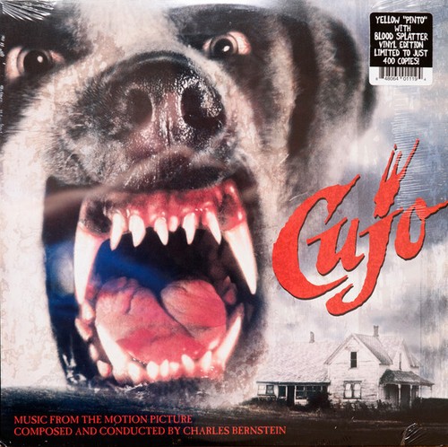 CUJO OST Charles Bernstein LP Ltd Ed of 400 Yellow Vinyl with Blood ...
