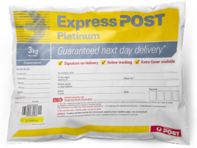 10 x Aus Post Prepaid LARGE Express Post Platinum Satchel With Tracking ...