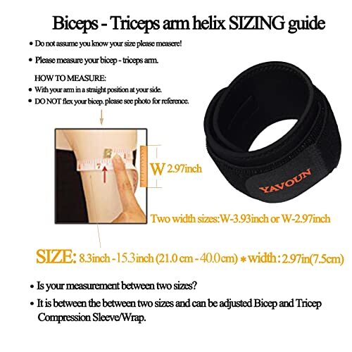 Tendonitis - Bicep & Tricep Compression Sleeve/Wrap - Tricep Tendonitis ...
