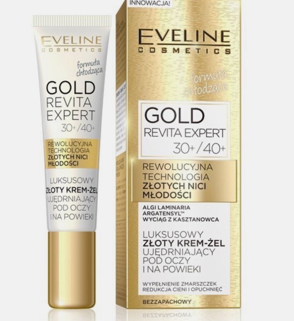 Eveline Gold Revita Expert 30/40 Luxurious Golden Eye Cream GEL 15ml ...