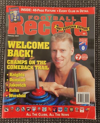 🔶️4x 1990s AFL FOOTBALL FOOTY RECORD ALMANAC MAGAZINE VINTAGE VFL ...