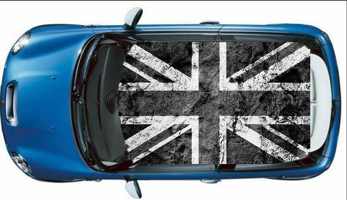 Union Jack U.K. Flag 42" x 50" Mini Cooper Roof Vinyl Decal Sticker ...