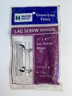 Chain Link Fence Lag Screw Hinge 5/8 x 4.5" Master Halco | eBay