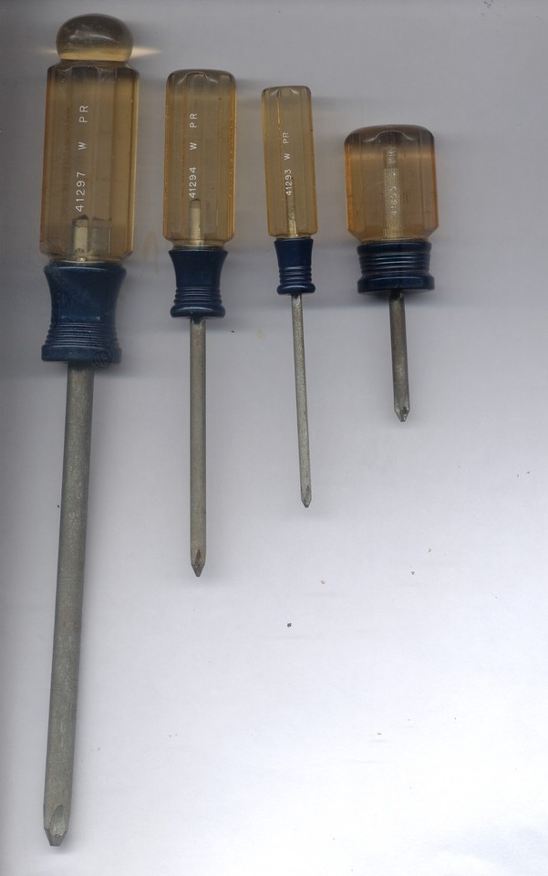 Vintage CRAFTSMAN Screw Drivers, Philips P3, P1, P0 & P1 Stubby, Lot of ...