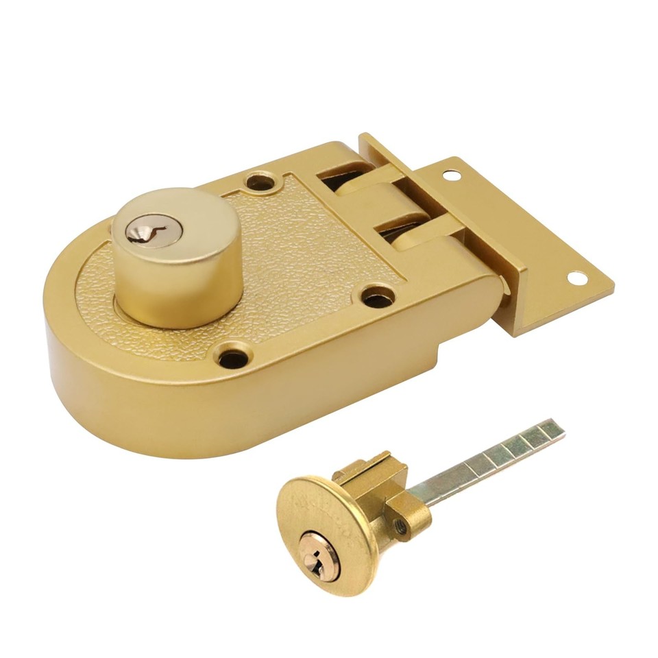 MY MIRONEY Jimmy Proof Deadbolt Lock Heavy Duty Safety Double Cylinder ...