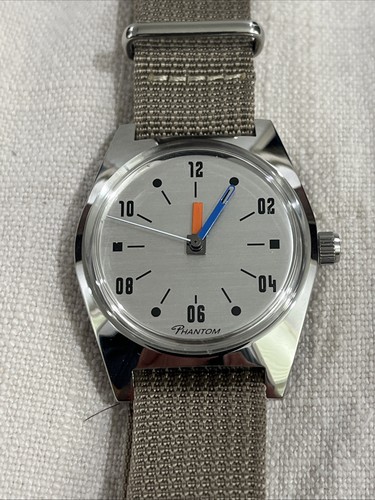 Phantom 7120 Hand-Wind Mechanical Watch Men 36mm Retro | eBay