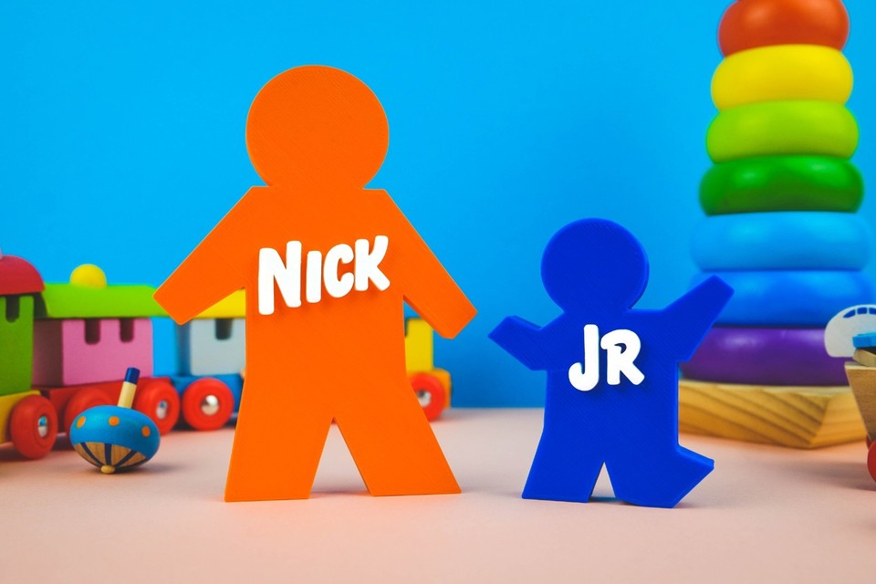 Nick Jr 3D Printed Logo Nickelodeon Kids Toy Pretend Play Fox 3D ...