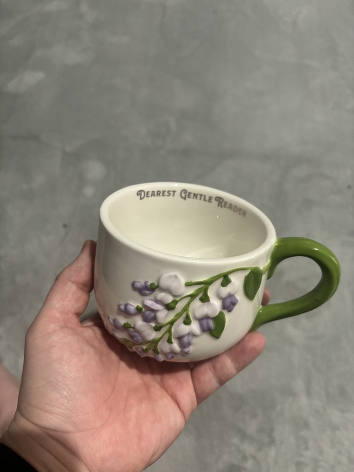 Bridgerton Dear Gentle Reader Wisteria Floral Mug Limited Edition | eBay UK